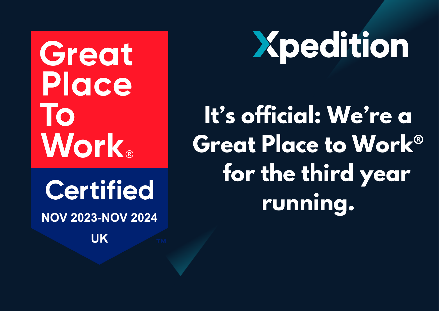 Xpedition is a Great Place to Work® for the third year running. - Xpedition